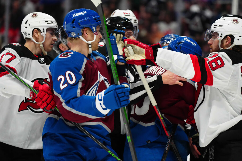 Avs fall 7-5 to New Jersey Devils in Lars Eller's debut - DNVR Sports